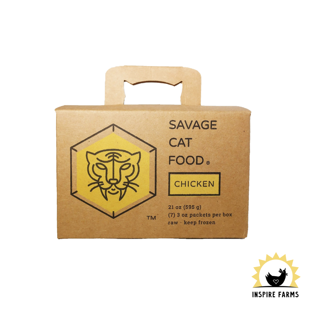 Savage Cat Raw Frozen Cat Food Boxes — Inspire Farms